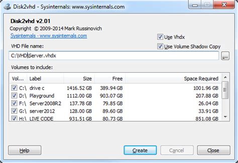 Free Disk2vhd Hyper V Vhdx Physical To Virtual Conversion P2v Bc Blog