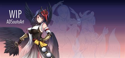 Adsoutoart On Twitter Wip Inazuma Electro Queens Kujou Sara Side