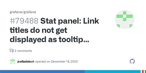 Stat Panel Link Titles Do Not Get Displayed As Tooltip When Using Azure Monitor Logs · Issue