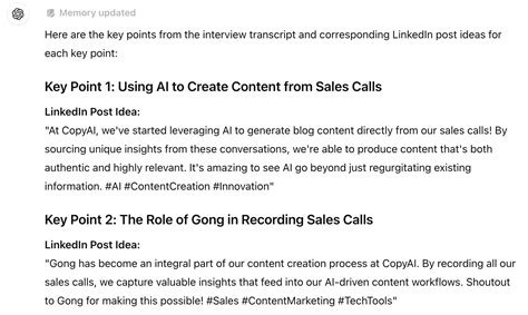 How To Use Sales Call Transcripts To Generate Ai Content