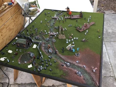 Couldnt Wait To Start Using My Wip Game Board So I Set Up A Battle On