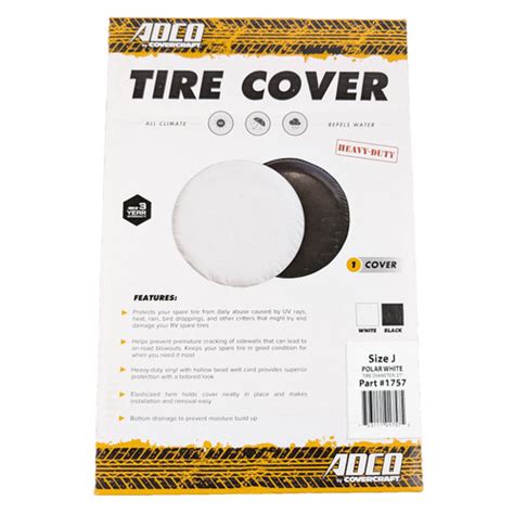 Adco 27 Spare Tire Cover Polar White