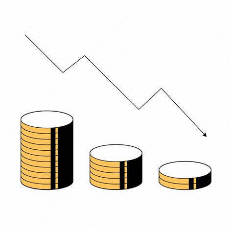 Crisis Financial Graph Money Decrease Icon Download On Iconfinder