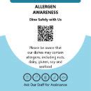 Custom Vertical Allergen Awareness Food Safety Table Tent Zazzle