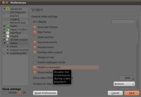 Unity My Screen Doesnt Turn Off When Vlc Is Open Ask Ubuntu