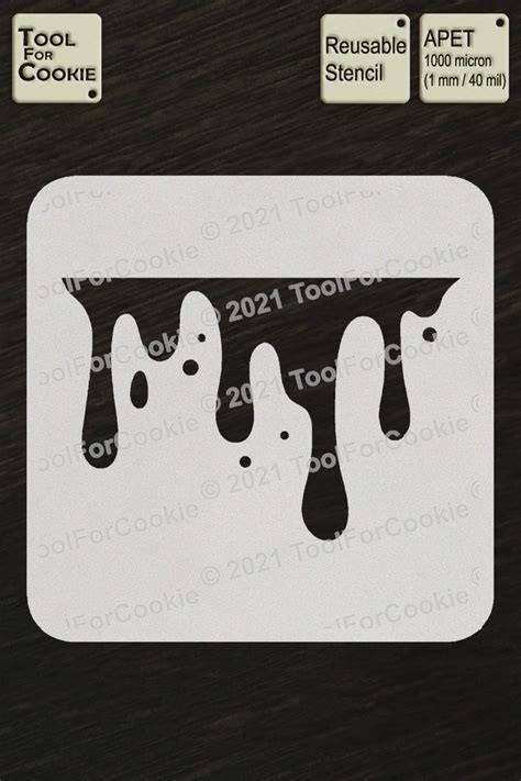 Drip Stencil Paint Stencil Etsy Stencil Painting Stencils Painting