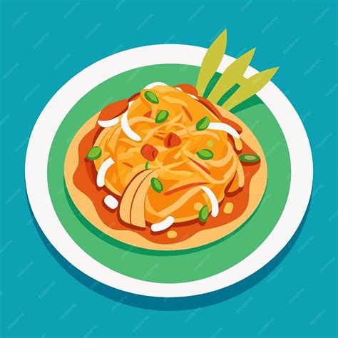 Pad Thai Flavorful And Iconic Thai Noodle Dish Premium Ai Generated Image