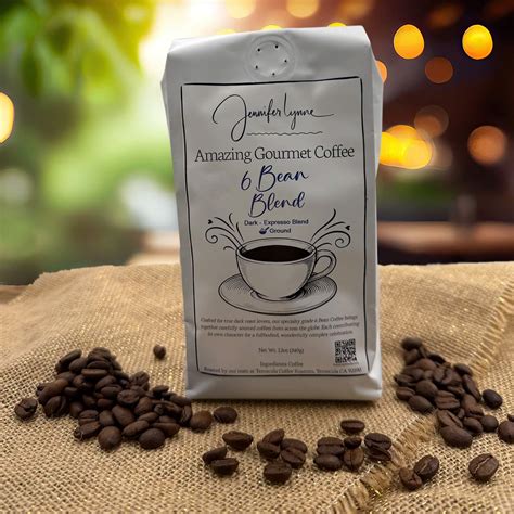 6 Bean Blend Dark Roast Expresso Blend Jennifer Lynne Gourmet