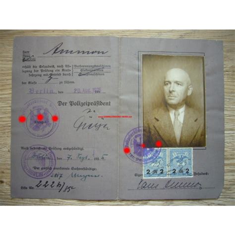 Class 3 Driving Licence Hans Ammon Sammlermarkt Nord Militärische