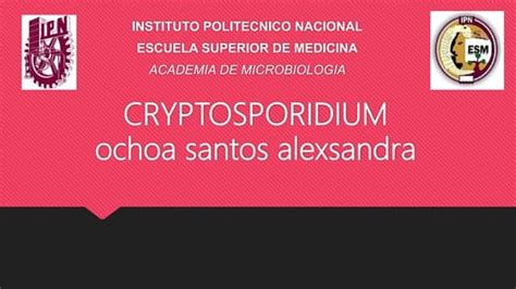 Cryptosporidium Pptx Medical Health