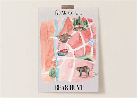 Bear Hunt Map Printable Storybook Activity Instant Download Etsy