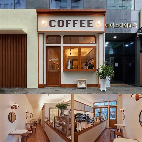 화이트and우드톤 8평 예쁜카페인테리어 Coffee Shops Interior Cafe Interior Design Cafe Shop Design