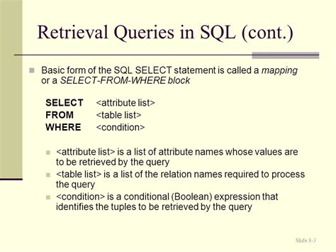 chapter 11 sql dml retrieval queries in sql sql has one basic