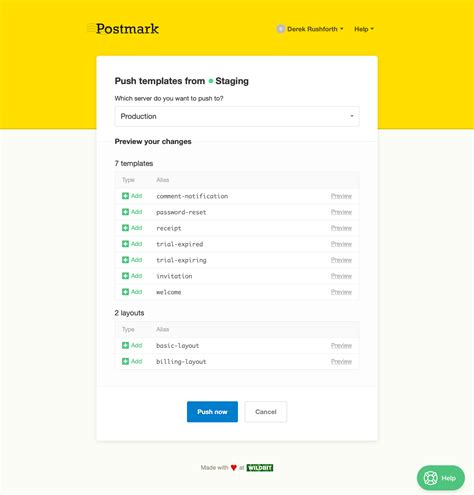 using postmark layouts postmark support center