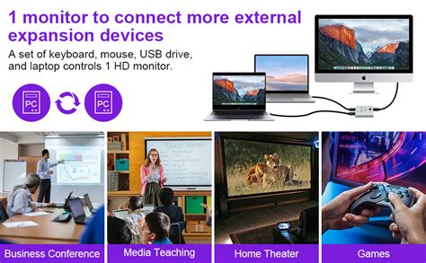Bi Directional 8k Usb C Switcher Usb C Switch 2 In 1 Out 1 In 2 Out Type C Kvm