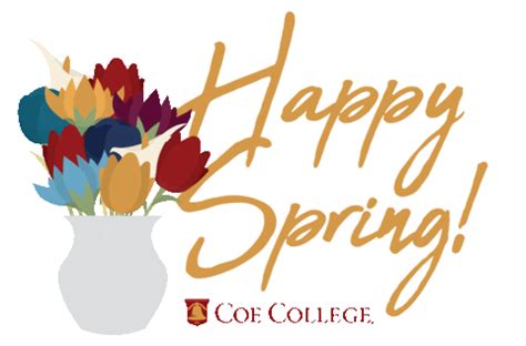 Happy Flowers Sticker By Coe College Find And Share On Giphy