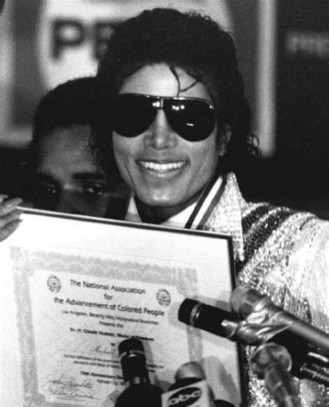 Michael Jackson Receiving An Award