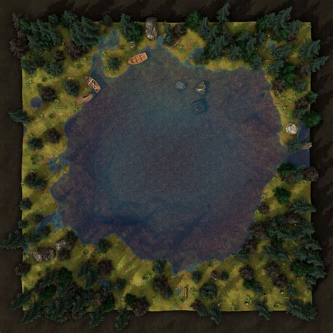 8k Forest Lake Battle Map Dnd Battle Map Dandd Battlemap Etsy