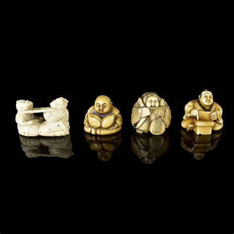 Antique Japanese Carved Netsukes Auction