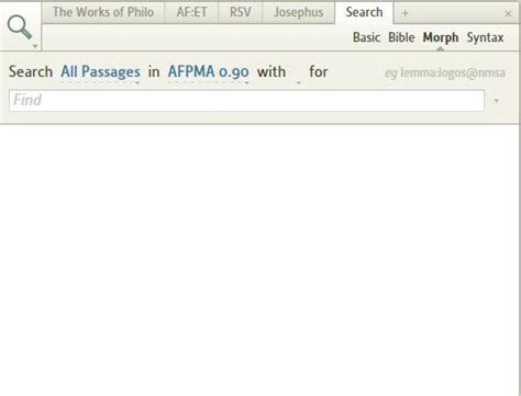 Bug Switching From Syntax To Morph Search Logos Community