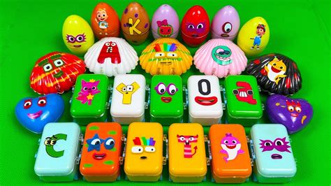 Rainbow Eggs Slime 🌈 Looking Numberblocks Alphablocks Alphabet Lore Colorful Satisfying Asmr