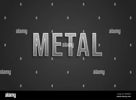 Text Effects Metal Stock Vector Image And Art Alamy
