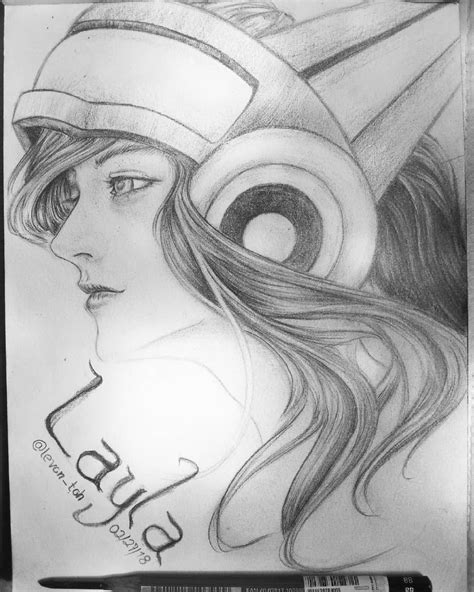 Gambar Mobile Legend Keren Mobile Legends Drawing Easy Layla