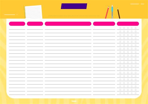 Reading Progress Record Landscape Blank For Teachers Perfect For