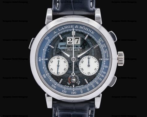 A Lange And Sohne Datograph Lumen Up Down 435034 Platinum Rare 405