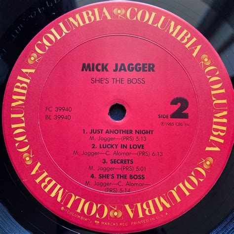 Yahooオークション Lp Mick Jagger Shes The Boss
