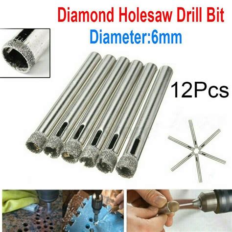 12pcs 6mm Diamond Drilling Core Bits Connection Po Grandado