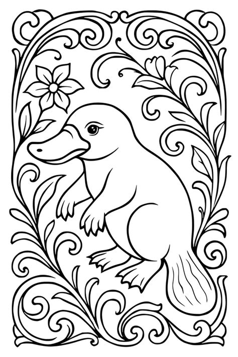 Free Printable Platypuses Coloring Pages