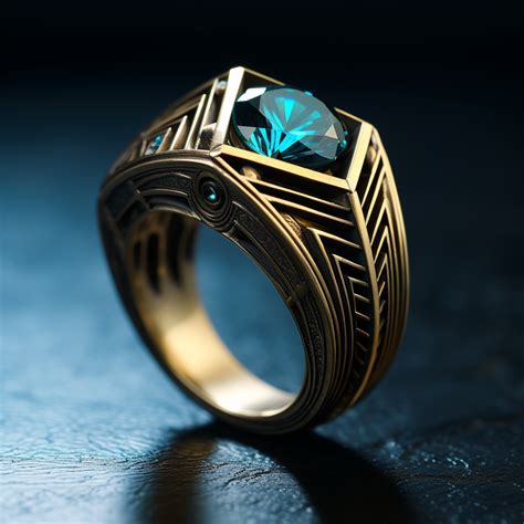 Scifi Deco Ring Concept In 2025 Cool Rings For Men Cosmic Ring