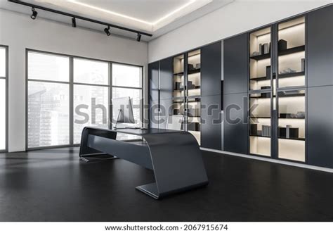 고급스런 개인 책상 디자인의 Ceo 사무실 스톡 일러스트 2067915674 Shutterstock