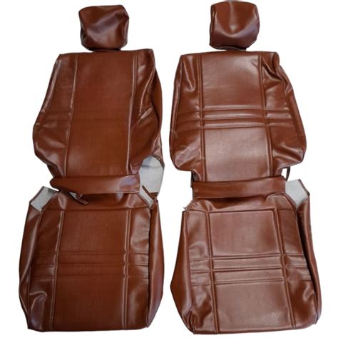 Garnitures Pour 2 Sièges Avant Simili Marron Citroën C15 Gb