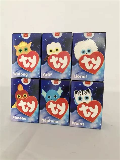 6 Figurines Peluches Ty 2020 Mcdonalds Happy Meal Macdo Mcdo Mc Do