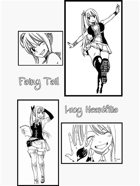 Lucy Heartfilia Fairy Tail Sticker For Sale By Camilswan Redbubble