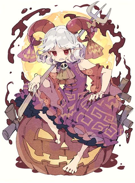 Nikorashi Ka Toutetsu Yuuma Sunken Fossil World Touhou Absurdres