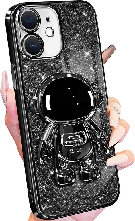 Buleens Astronaut Case For Iphone 12 Clear Sparkly Space