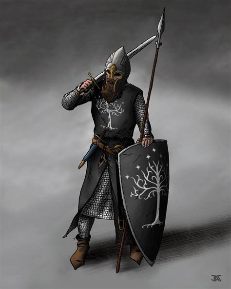 Captain Of Gondor Armadura De Caballero Tierra Media Guerreros