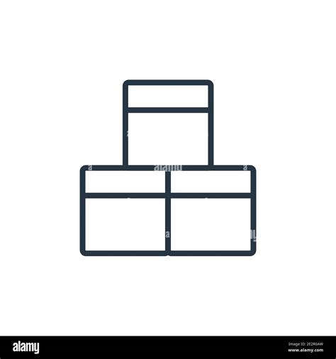 Stock Outline Vector Icon Thin Line Black Stock Icon Flat Vector Simple Element Illustration