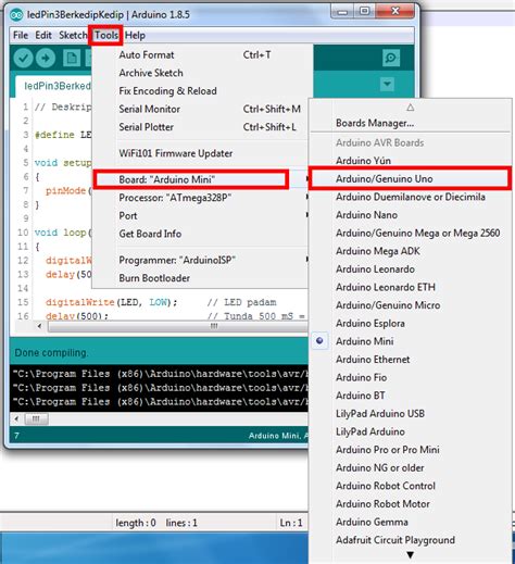 How To Use Ide Arduino Software Robotics University