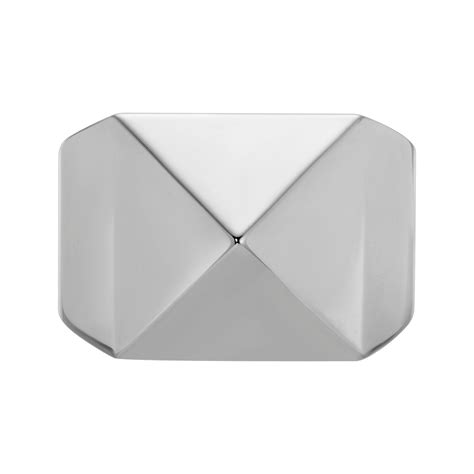 Pyramid Ring Silver Medium