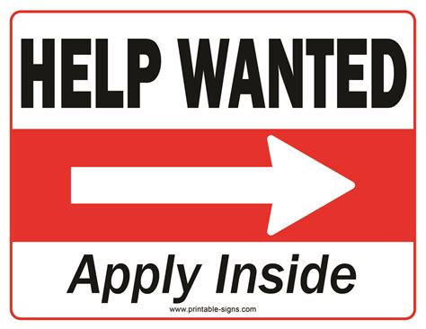 Now Hiring Printable Signs Printable Signs