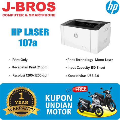 Jual Printer Hp Laser 107a 4zb77a Shopee Indonesia