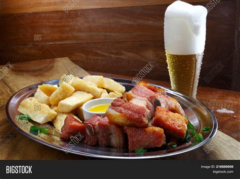 Beef Cassava Cold Beer Image And Photo Free Trial Bigstock