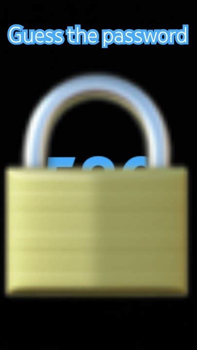 Guess The Password Youtube