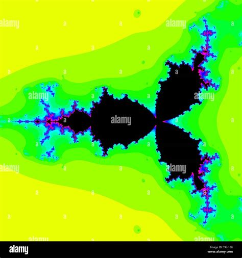 Computer Graphics Image Of The Beautiful And Fascinating Fractal Behaviour Of A Mathematical