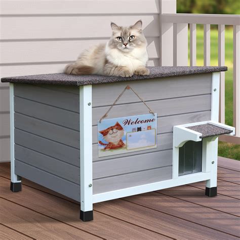 Rockever Outdoor Cat House 100 Insulated Outdoor Cat
