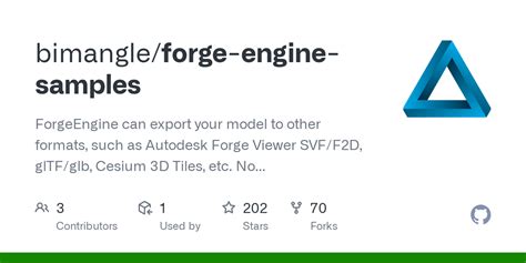 Github Bimangle Forge Engine Samples Forgeengine Can Export Your Model To Other Formats Such